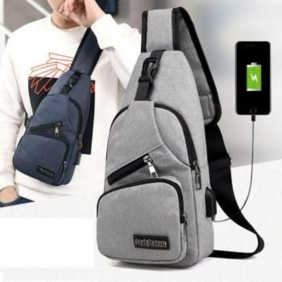MeijieLuo | Bags | Meijieluo Sling Shoulder Crossbody Chest Bag Black ...